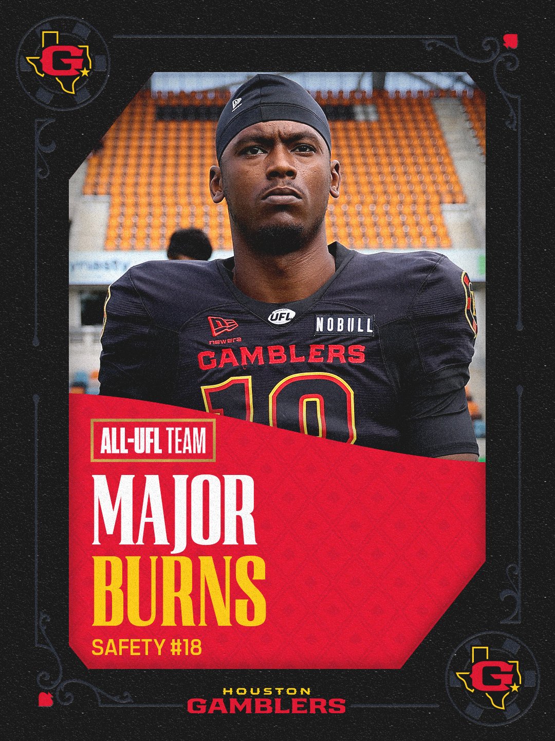 Houston Gamblers Safety Major Burns signs with Miami Dolphins | UFL